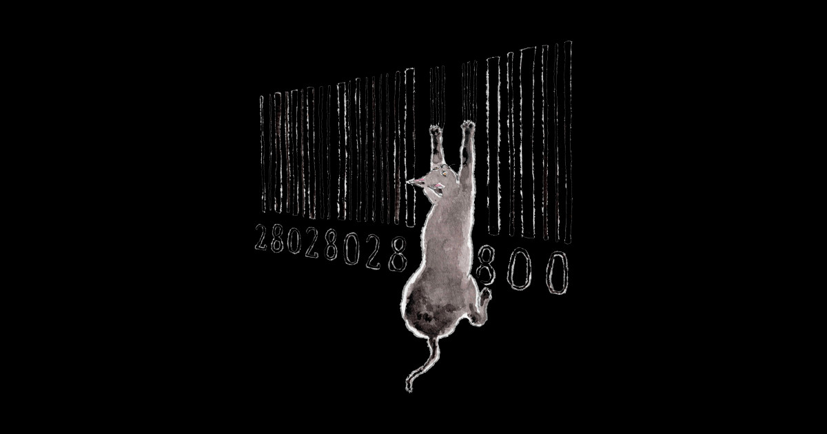 Barcode Cat - Cat - Sticker | TeePublic