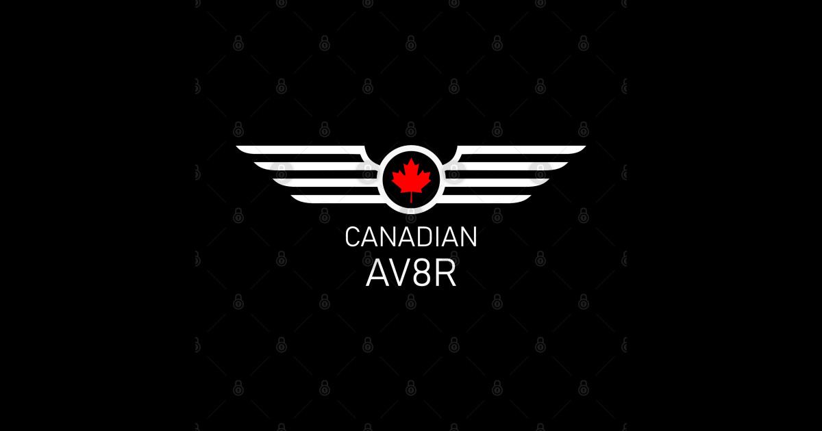 AV8R Canadian Wings - Pilot - Sticker | TeePublic