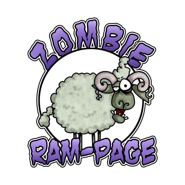 Zombie Ram-Page - Zombie - T-Shirt | TeePublic