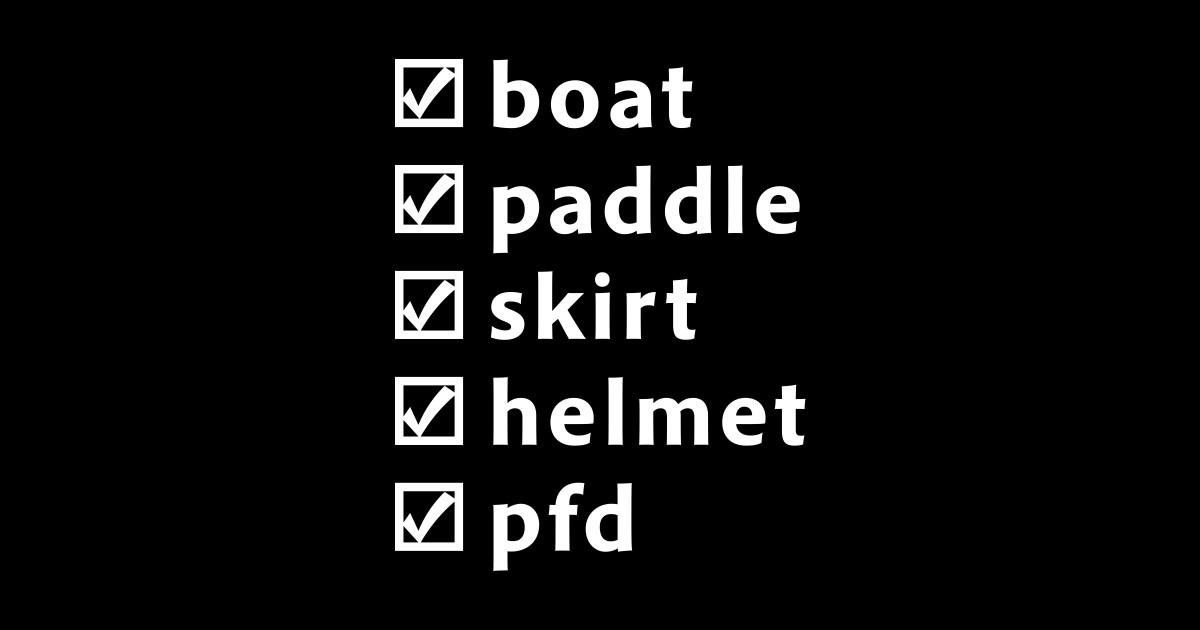 Whitewater Kayaking Boat PFD Skirt Helmet Paddle - Whitewater - Sticker ...