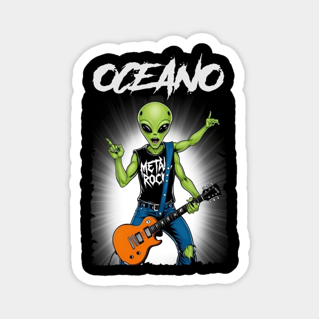 OCEANO BAND FAN ART - Oceano Band Fan Art - Magnet | TeePublic