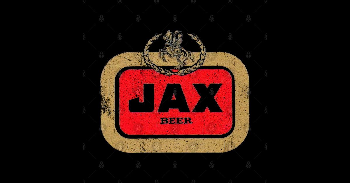 Jax Beer - vintage style label - Jax Beer - Sticker | TeePublic