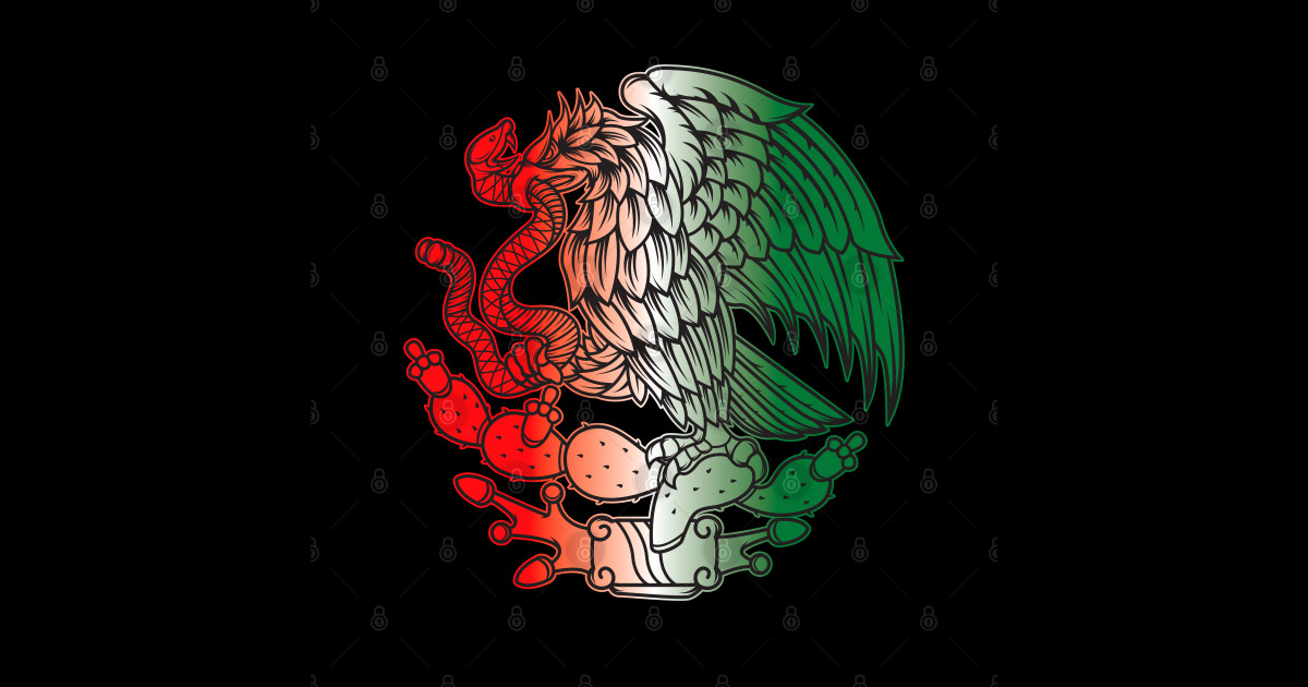 Mexican Flag Eagle - Mexico - Sticker | TeePublic