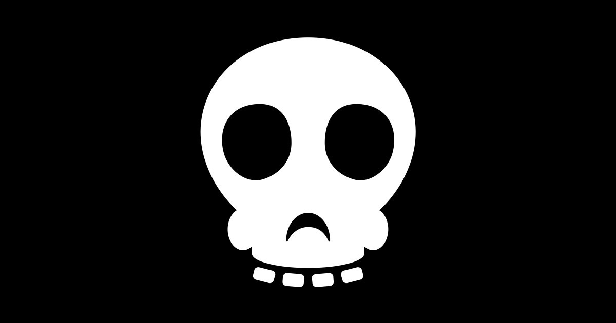 Goofy skull - Skull - Sticker | TeePublic