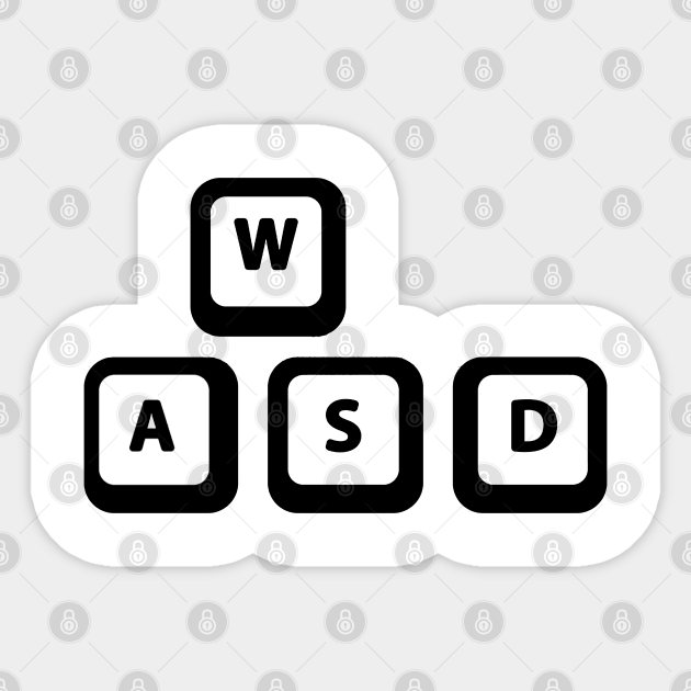 WASD - Wasd - Sticker | TeePublic