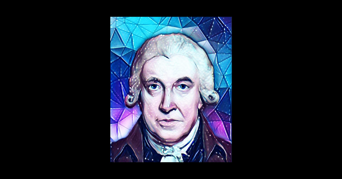 James Watt Snowy Portrait | James Watt Artwork - James Watt - Sticker ...