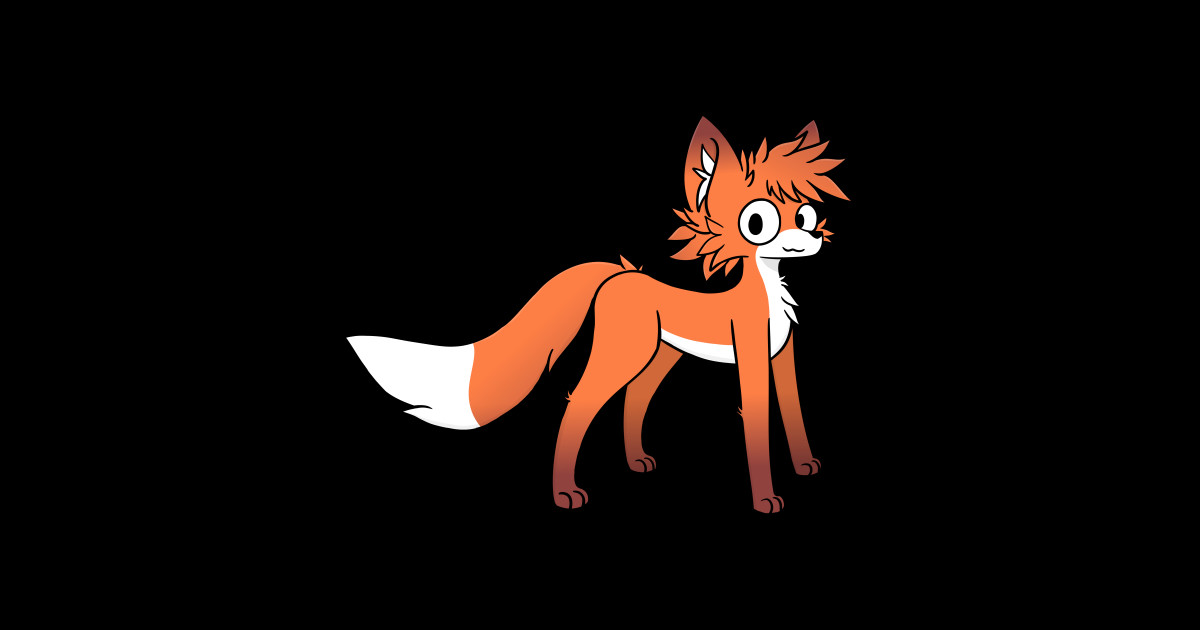 Feral fox - Fox - Sticker | TeePublic
