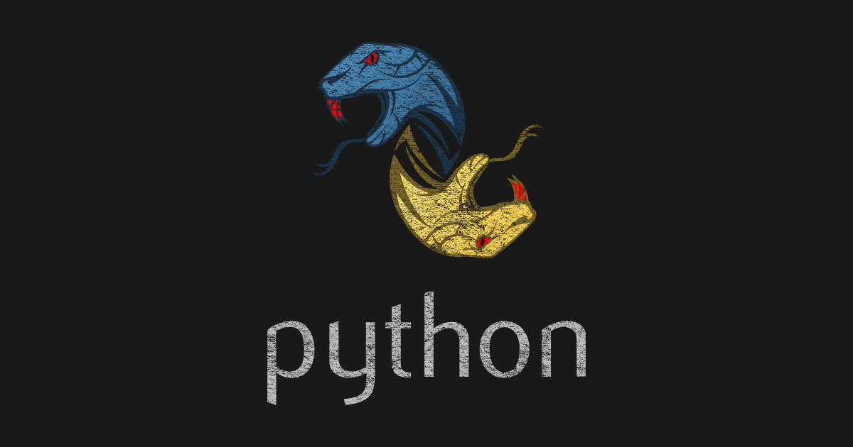Python Snakeheads - Python Programming - Sticker | TeePublic