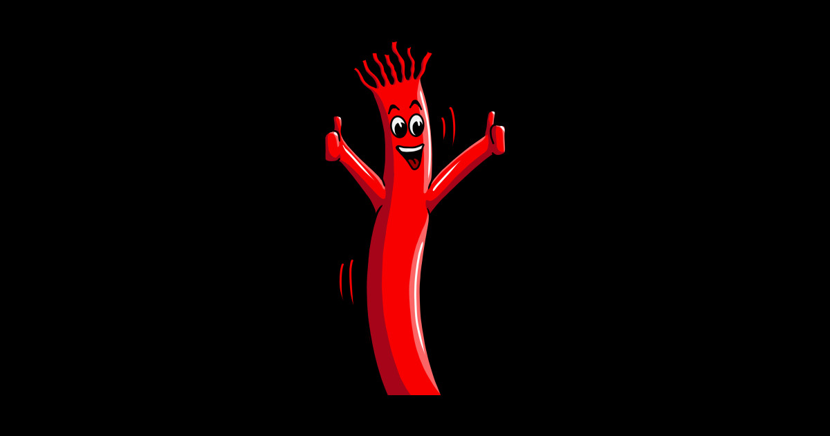 Red Wacky Waving Tube Man Portrait - Wacky Waving Inflatable Tube Man ...