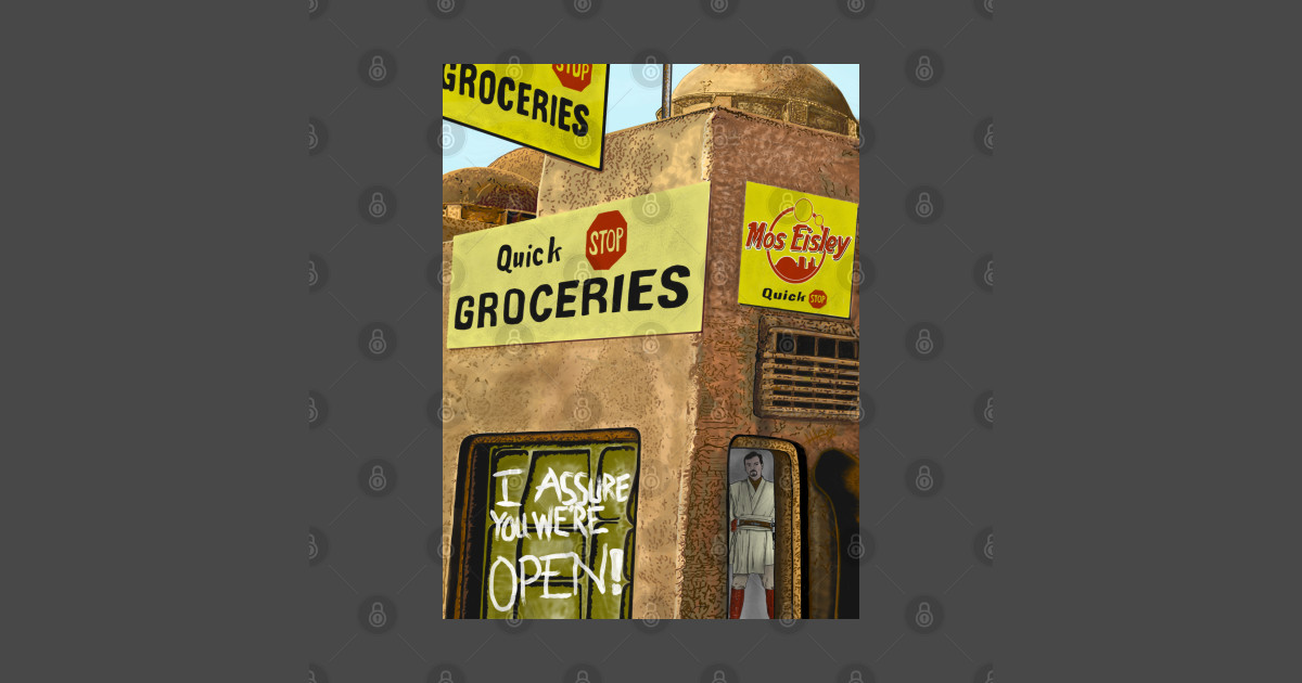 Mos Eisley Quickstop - Clerks - T-Shirt | TeePublic