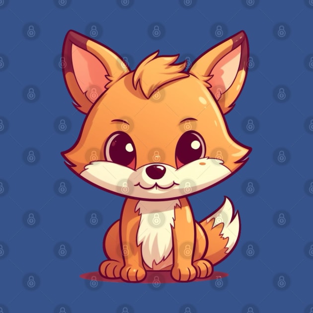 Cute Cartoon Fox transparent background - Cute - T-Shirt | TeePublic