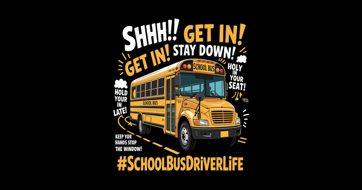 School Bus Driver Life - School Bus Driver Life - Sticker | TeePublic