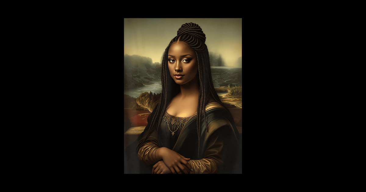 Black Mona Lisa African American Black History Month Funny - Black Mona Lisa - Bag | TeePublic