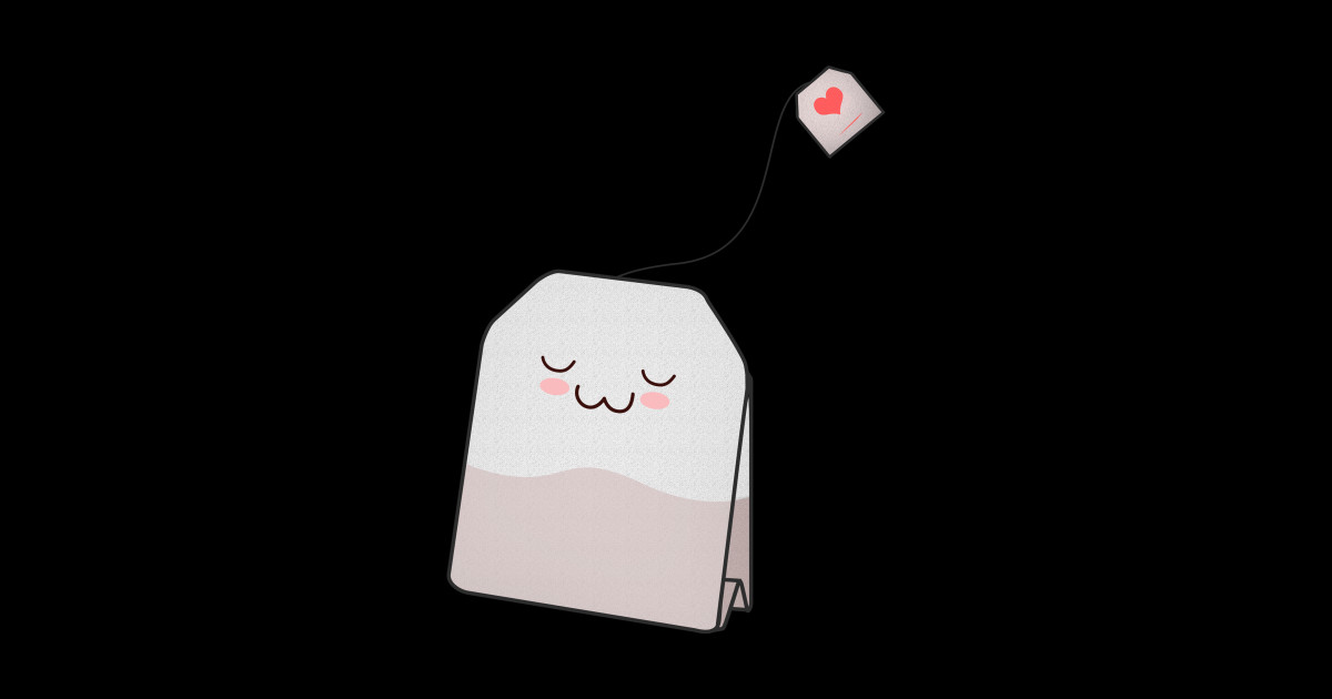 Funny Cotton Tea Tote Bag Teabag For Tea Lover Cute Hawaii - Cute Face ...