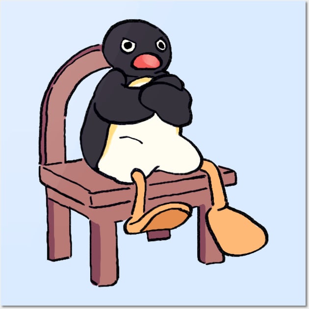 sulking sitting penguin meme / pingu - Pingu - Posters and Art Prints ...
