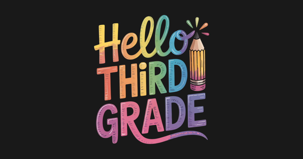 Hello 3rd Grade Third Grade Teacher Tie Dye Back To School - Hello 3rd ...