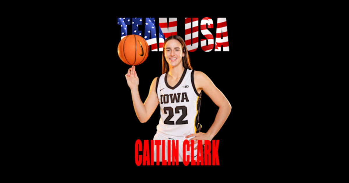 Caitlin Clark Team USA Basketball - Caitlin Clark - Posters and Art ...