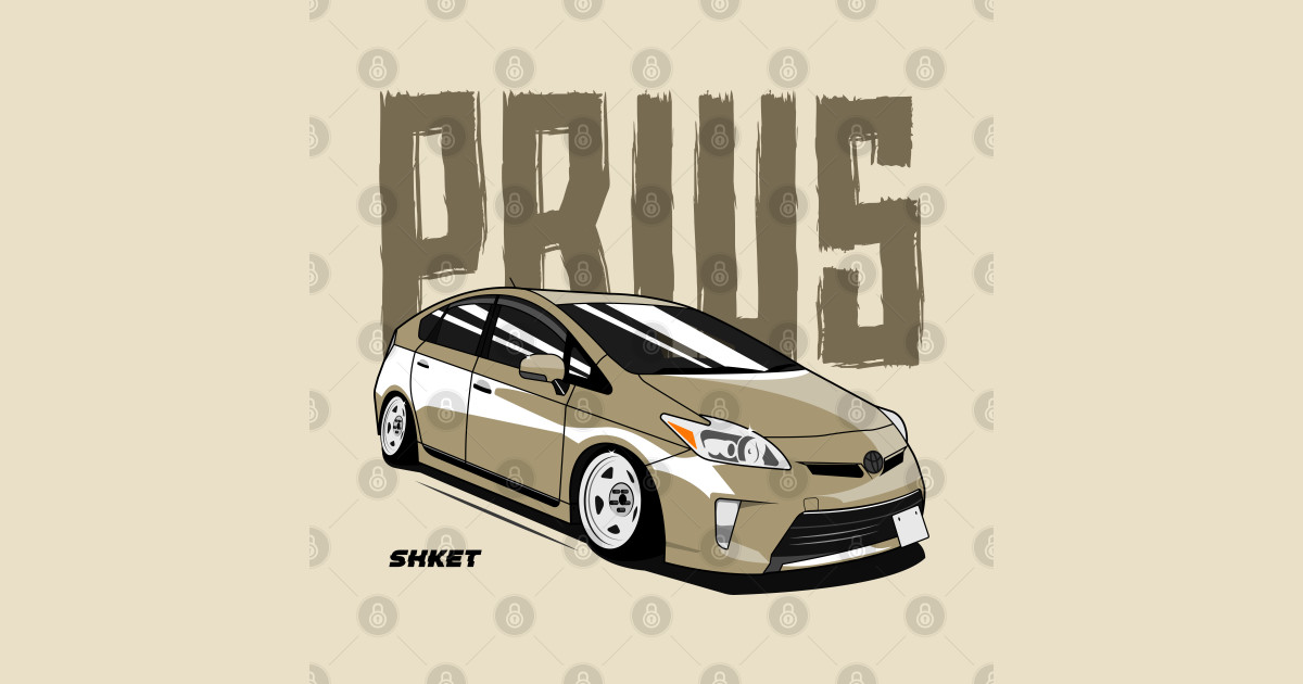 Stanced Prius - Prius - T-Shirt | TeePublic
