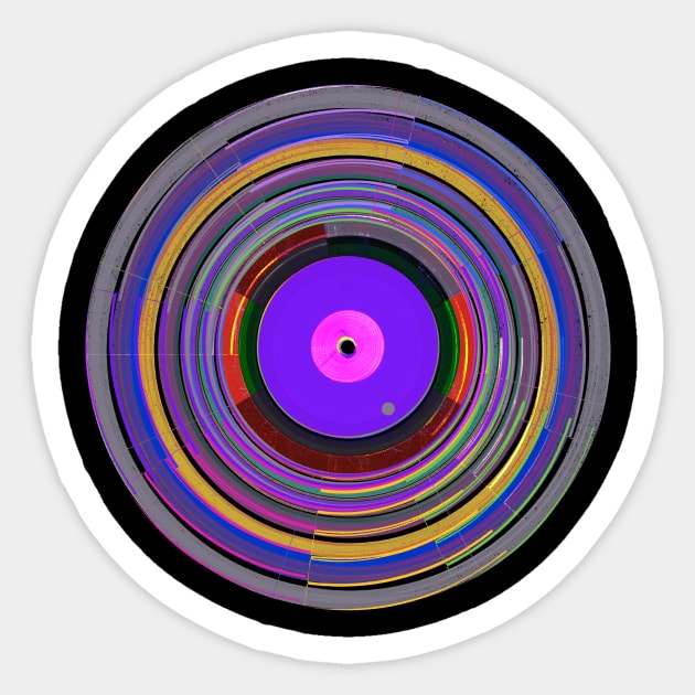 spinning record - Music - Sticker | TeePublic