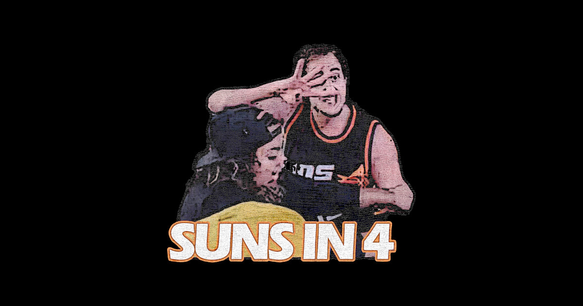 suns in four - Suns In 4 - Sticker | TeePublic