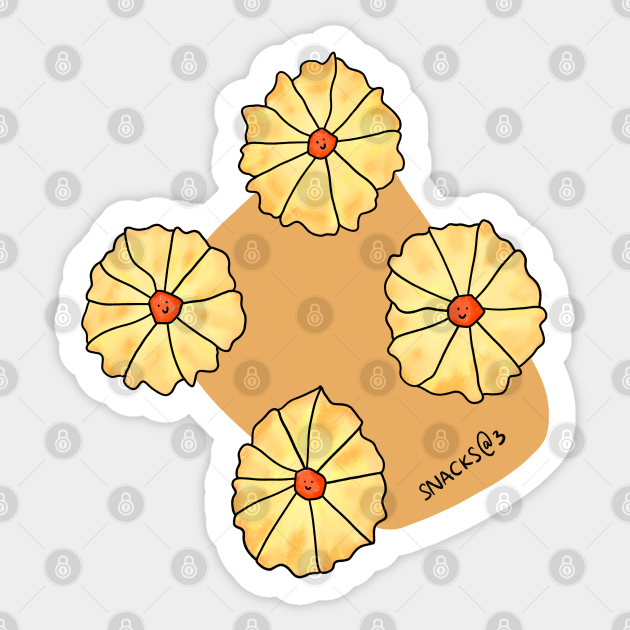 Kuih Semperit (Custard Butter Cookies) - Kuih Semperit - Sticker ...