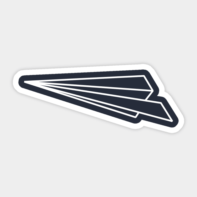 Paper airplane - Take off - Paper Airplane - Sticker | TeePublic