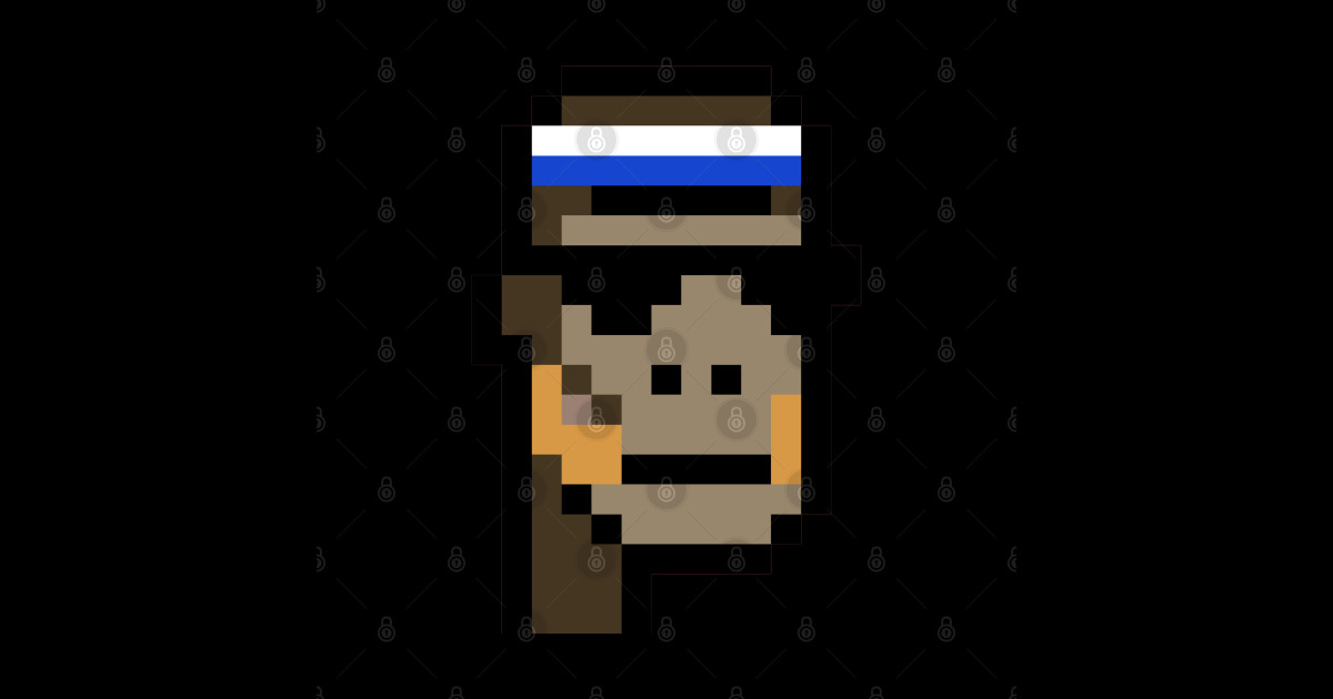 Nft Ape CryptoPunk - Nft Art - Sticker | TeePublic