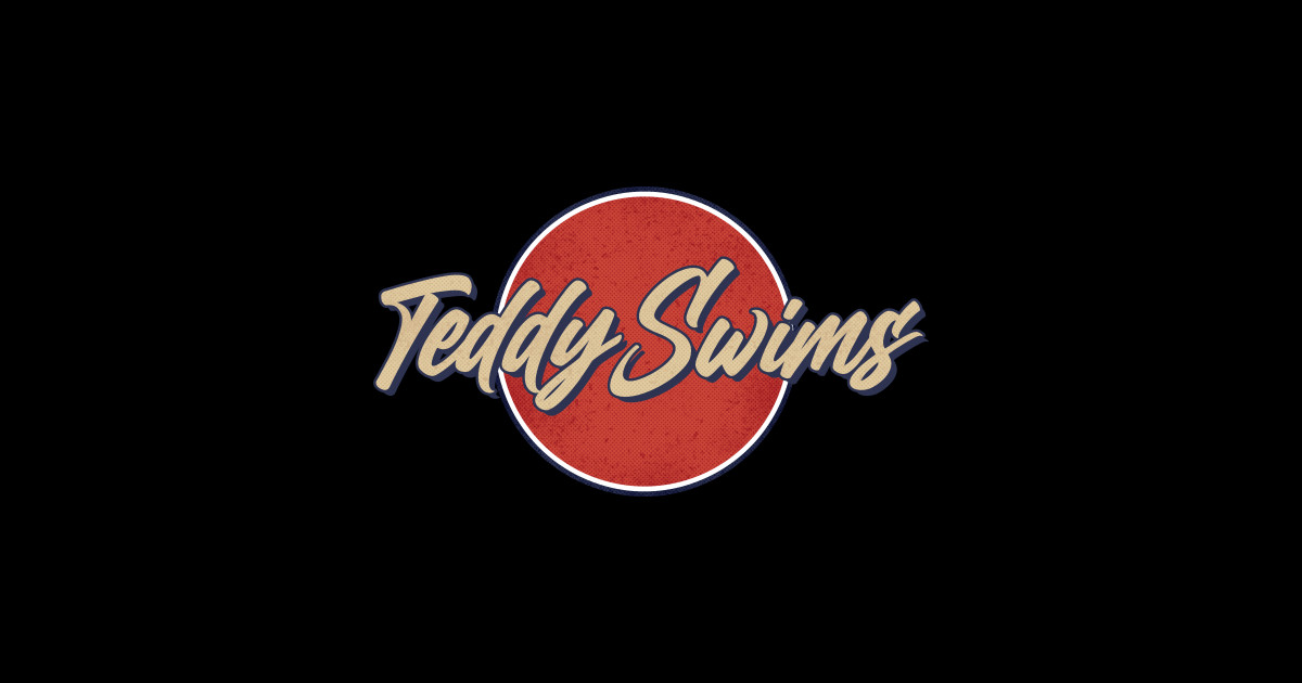 Vintage Teddy Swims Japanese - Teddy Swims - Sticker | TeePublic