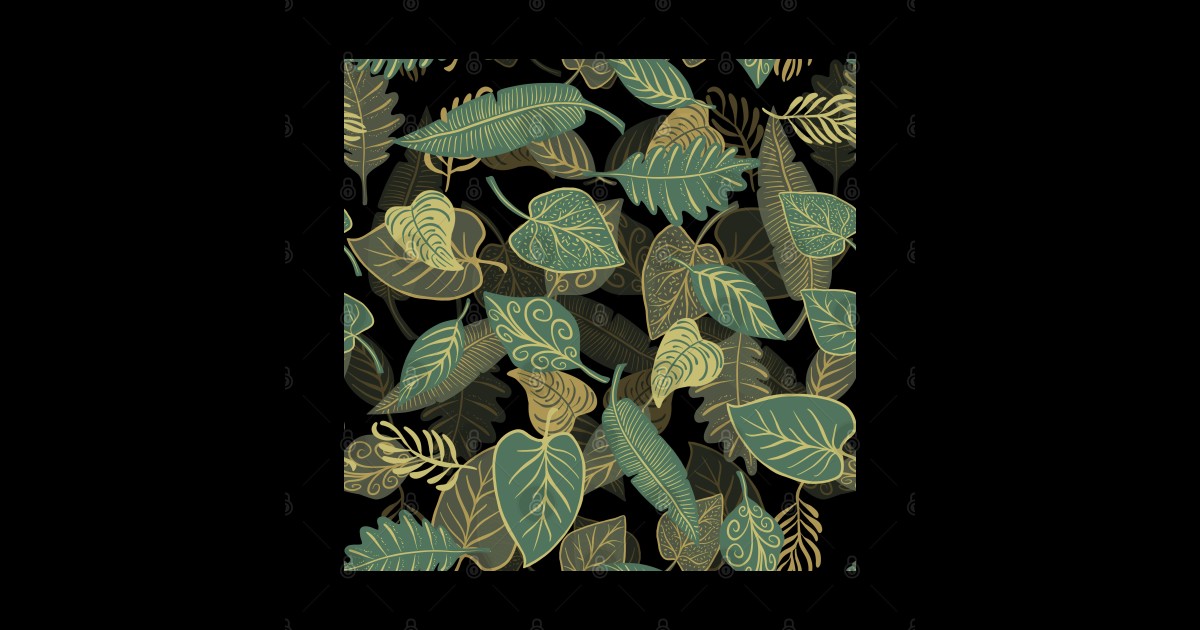 Leaf Pattern - Pattern Design - Sticker | TeePublic