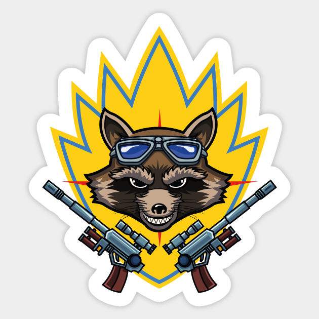 Rocket Raccoon - Avengers - Sticker | TeePublic