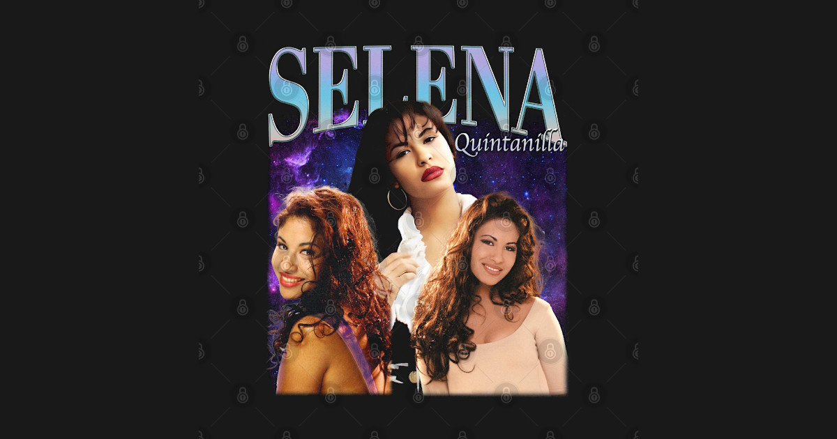 Selena Quintanilla Retro Collage - Selena Quintanilla - T-Shirt | TeePublic