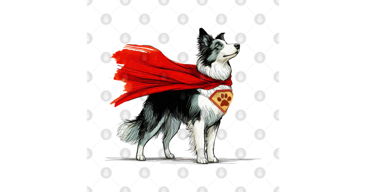 SUPER COLLIE - Border Collie Superhero - T-Shirt | TeePublic