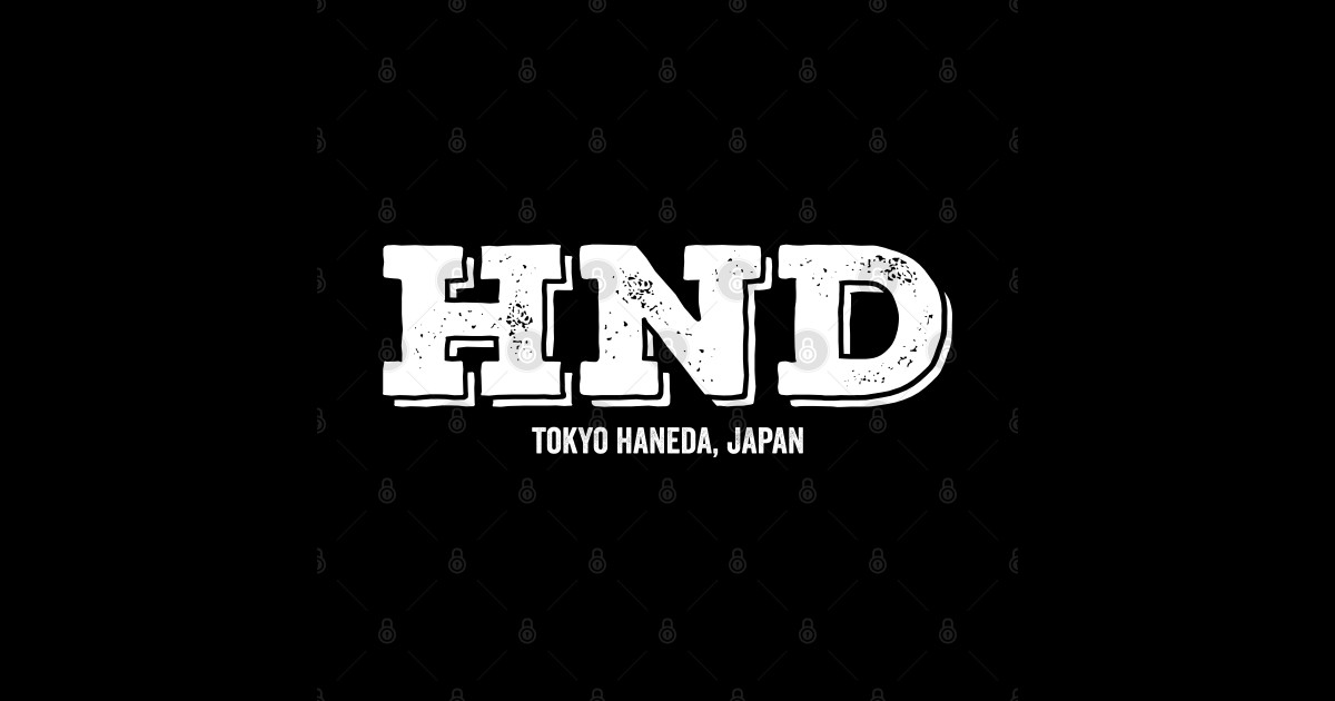 HND Tokyo Haneda Japan Airport Code - Airport - Sticker | TeePublic
