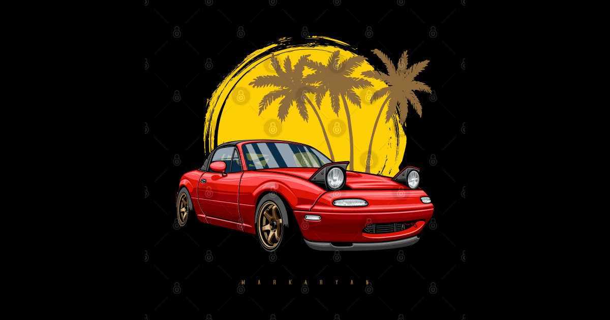 Miata NA - Miata - Sticker | TeePublic