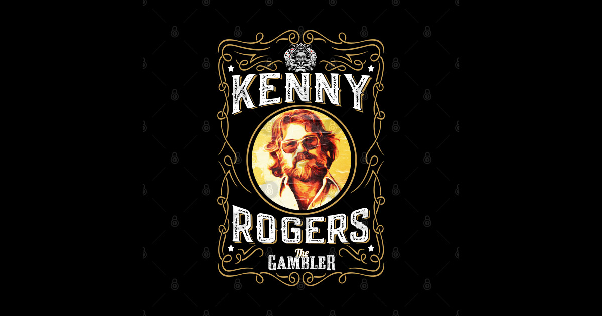 Kenny Rogers The Gambler Design - Kenny Rogers - Sticker | TeePublic