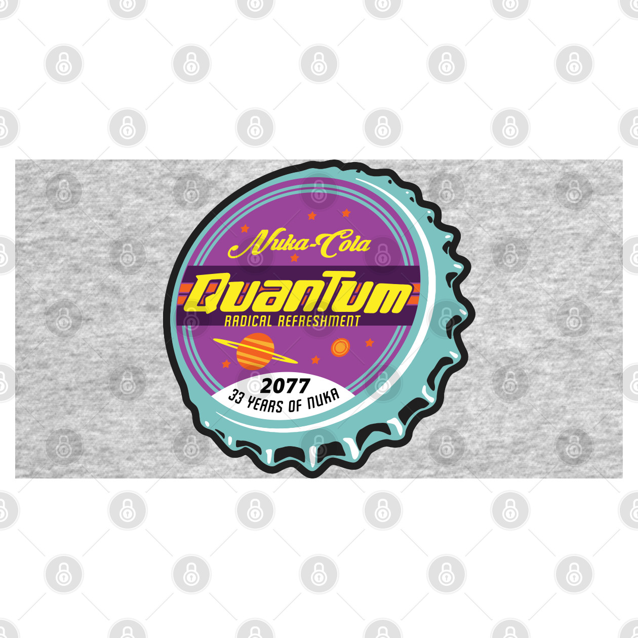 Vintage Atomic Cola Bottlecap - Retro Vintage Aesthetic - T-Shirt ...