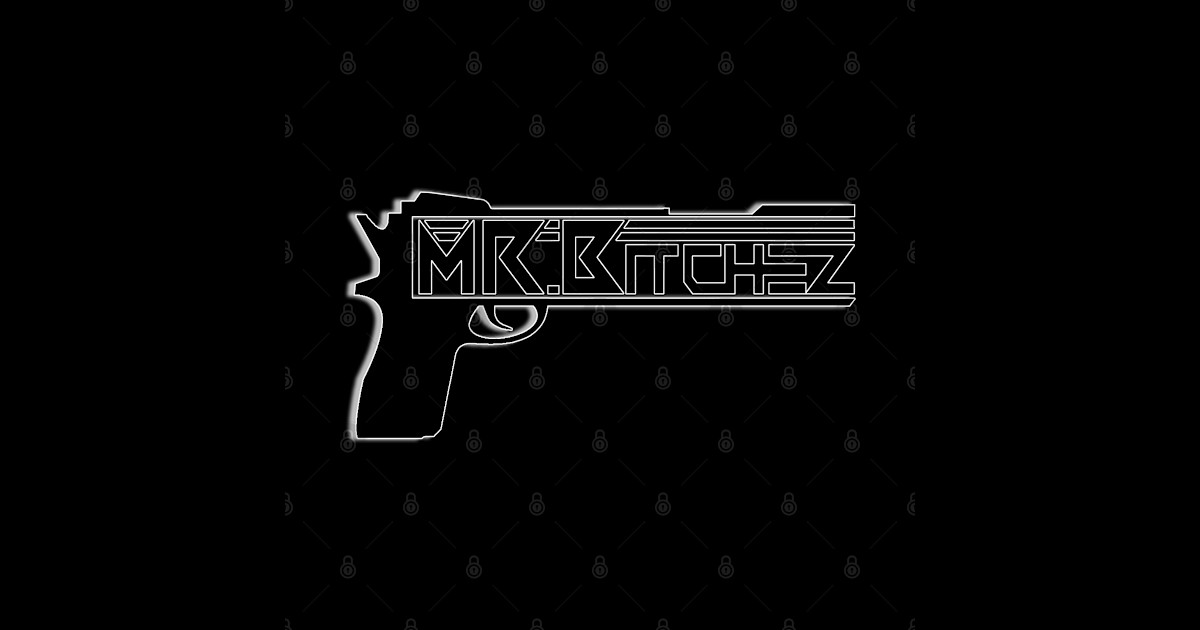 Mr bitchez gun logo 2 - Mrb - Sticker | TeePublic