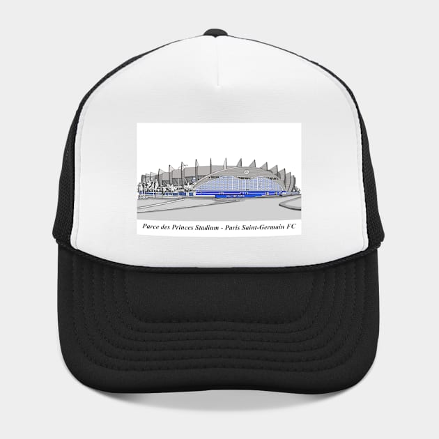 Drawing of Parce des Princes Stadium @ Paris Saint-Germain (PSG) FC ...