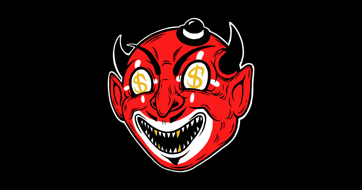 Classic Red Devil Clown - Devil - T-Shirt | TeePublic