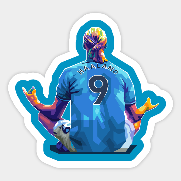 Haaland goal celebration - Erling Haaland - Sticker | TeePublic