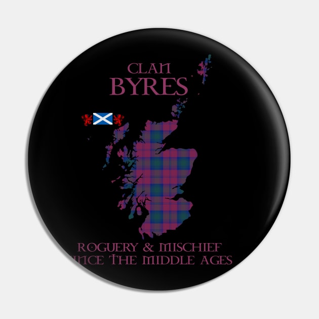 Clan Byres tartan Scotland map Saltire flag and lion rampant scottish ...