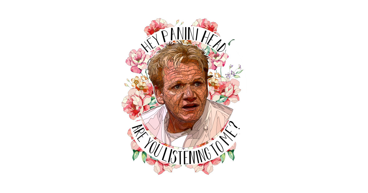 Panini Head Gordon Ramsay - Gordon Ramsay - T-Shirt | TeePublic