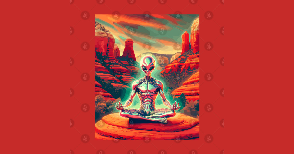 Alien at Sedona Arizona - Sedona Arizona - T-Shirt | TeePublic