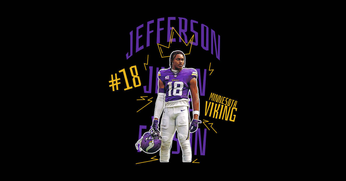 #Jefferson - Justin Jefferson - Sticker | TeePublic