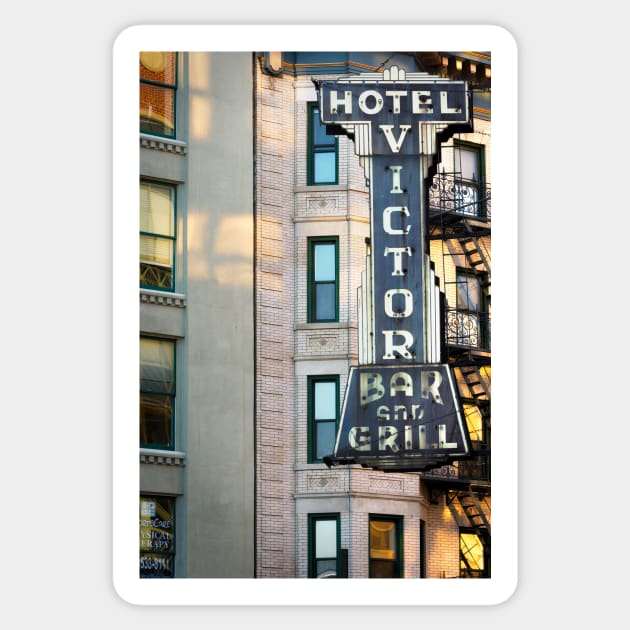 Hotel Victor - Architecture - Sticker | TeePublic