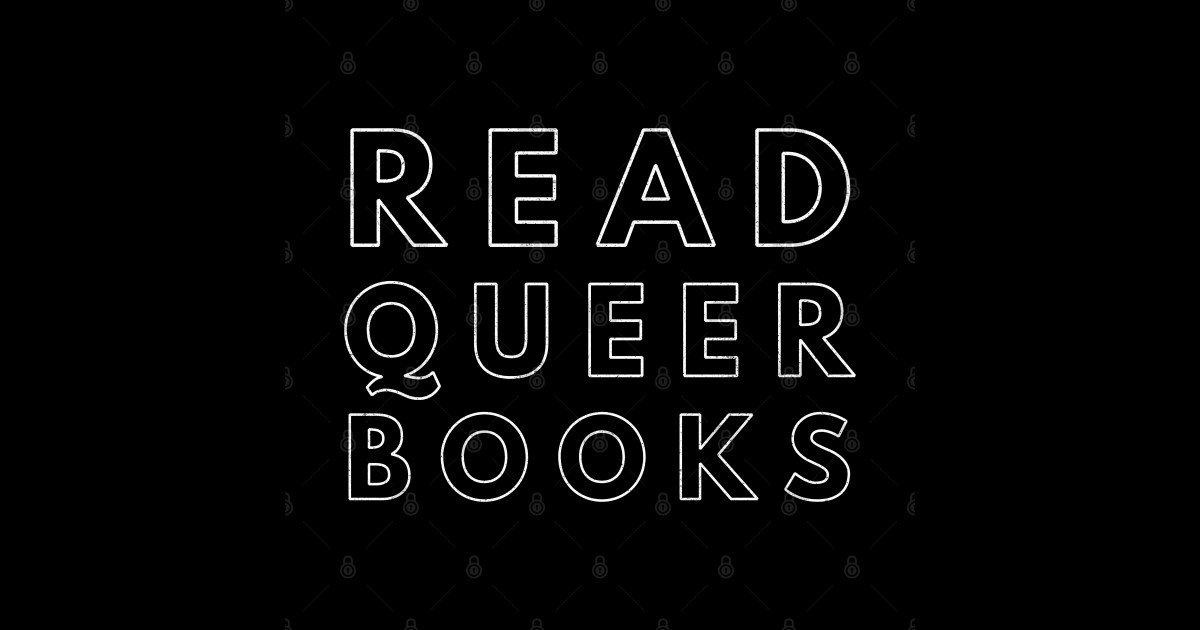 Read Queer Books Pride-Inspired Typography - Queer - Sticker | TeePublic