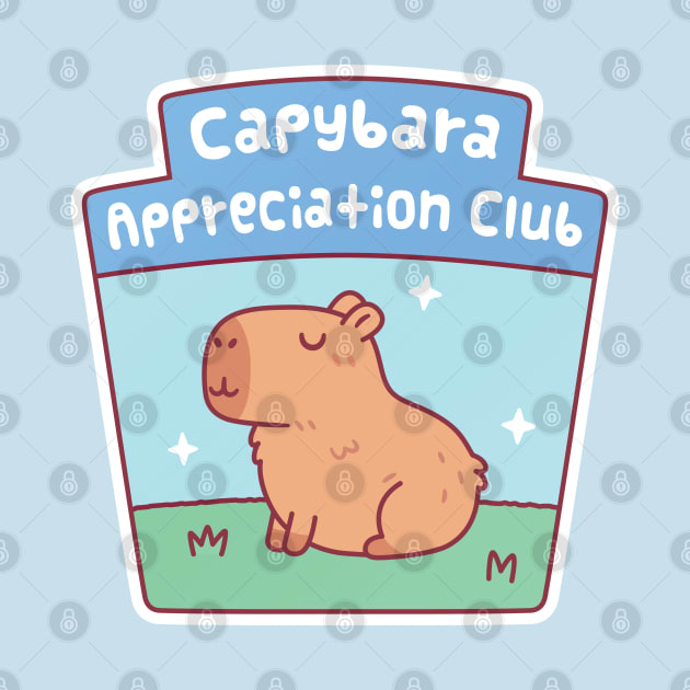 Cute Capybara Appreciation Club - Capybara - T-Shirt | TeePublic