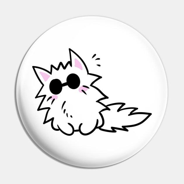 Gojo Cat Kawaii - Gojo Satoru Cat - Pin | TeePublic