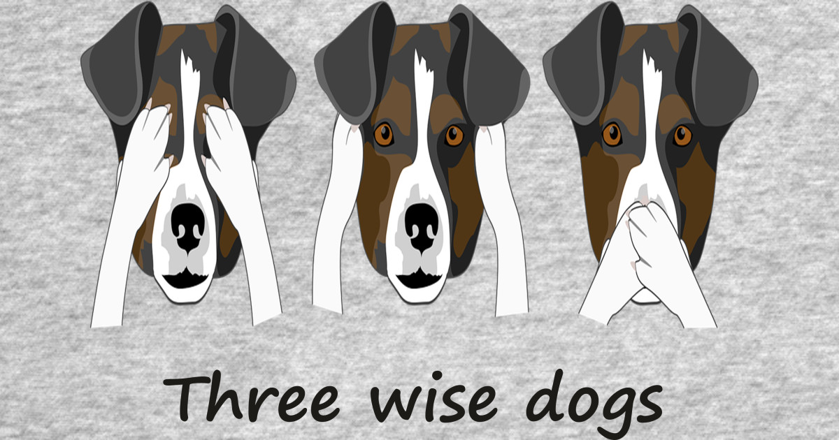 Three wise dogs Three wise monkeys see no evil, hear no evil, speak no evil Japanese - Proverb ...