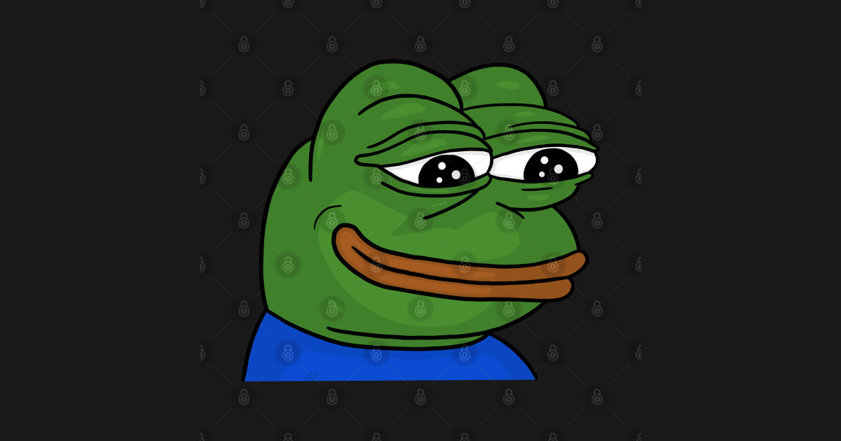 Pepe the frog smile mask - Pepe - T-Shirt | TeePublic